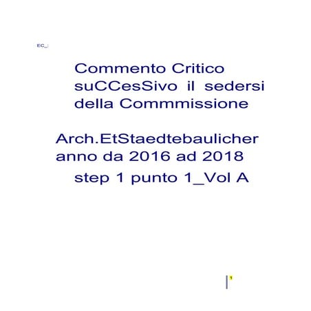 EC_: mio commento_critico_su_c_cessivo_riunione_c.arch.etpaes.step1punto1vola | PDF