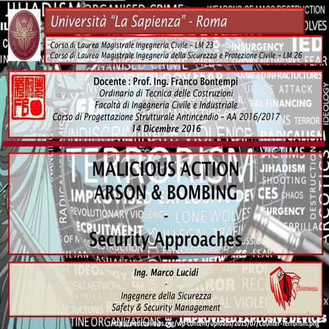 Malicious Action: Arson & Bombing - Security Approaches | PPT