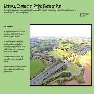 Motorway Construction, Project Execution Plan | PDF