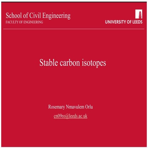 Stable carbon isotopes | PPT