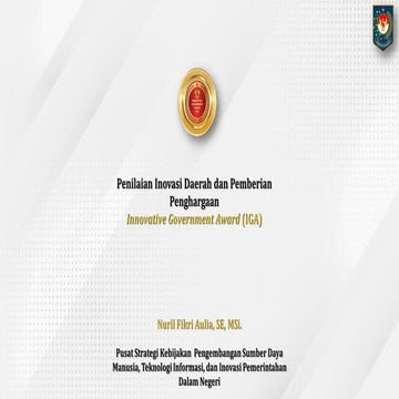 Petunjuk Teknis Indeks Inovasi Daerah (IDD) | PDF