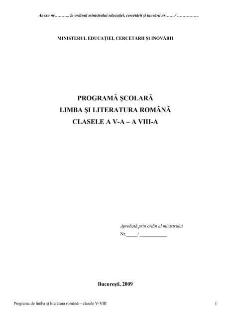 Invatatori - programa examen titularizare | PDF
