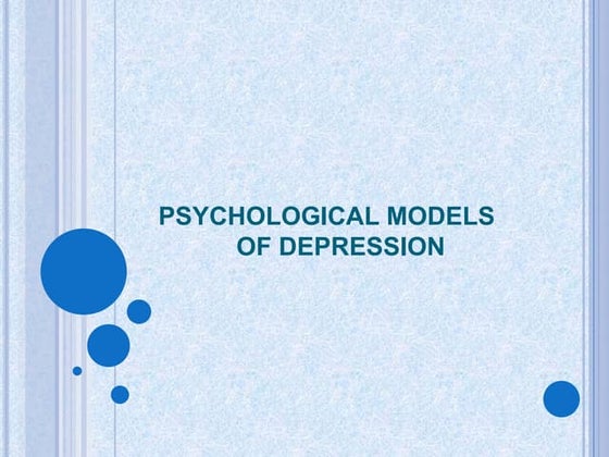 A SIMPLIFIED APPROACH TO DEPRESSION | PPTX | Brain and Nervous System ...