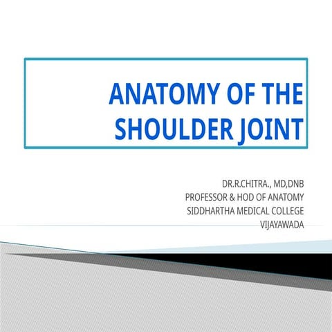 1.Dr.CHITRA shoulder joint anatomy pg PowerPoint | PPTX