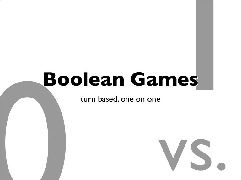Boolean Games