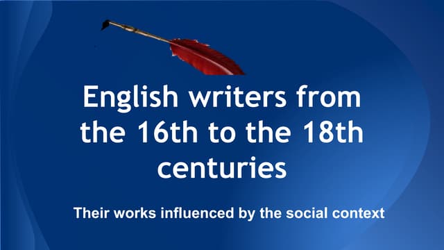 Age of sensibility | PPTX