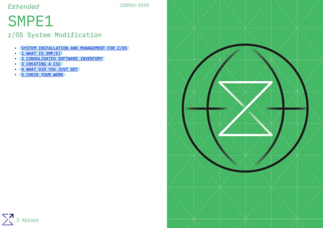 z/OS SMPE Software Control PART 1 & PART2.pptx