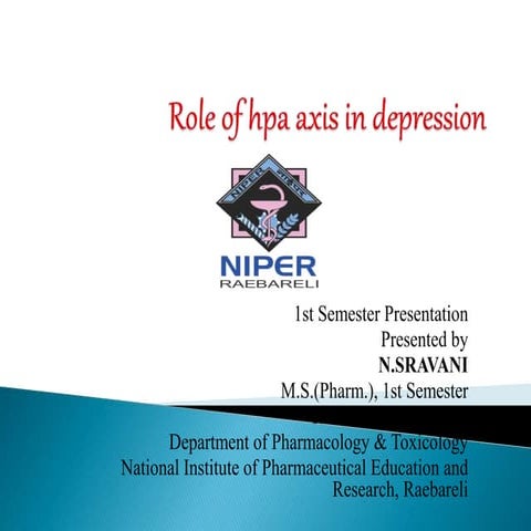 Role of hpa Axis in Depression ppt (1) | PPTX