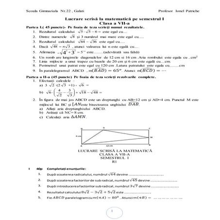 Formule matematice | PDF