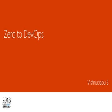 Zero to DevOps | PPT