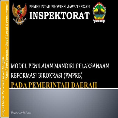Model PMPRB pada PEMDA | PDF
