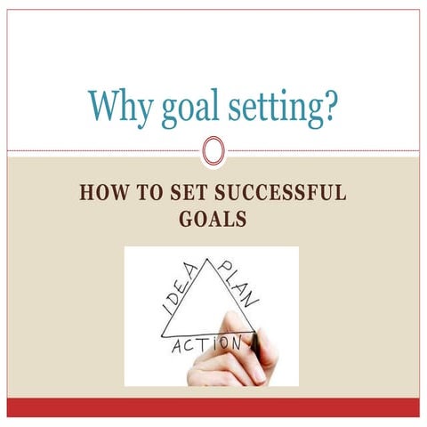 Why you need to set goals | PPT
