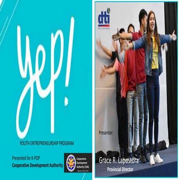 DTI Youth Entrepreneurship Program (YEP) | PPTX