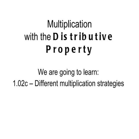1.02a distributive property | PPT