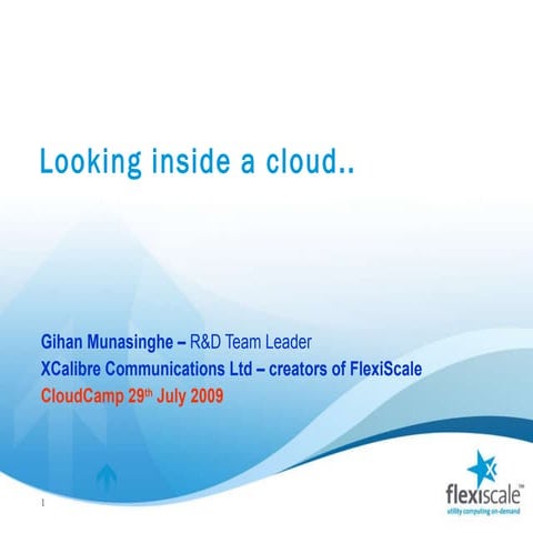 Looking inside a cloud... | PPT | Cloud Computing | Internet
