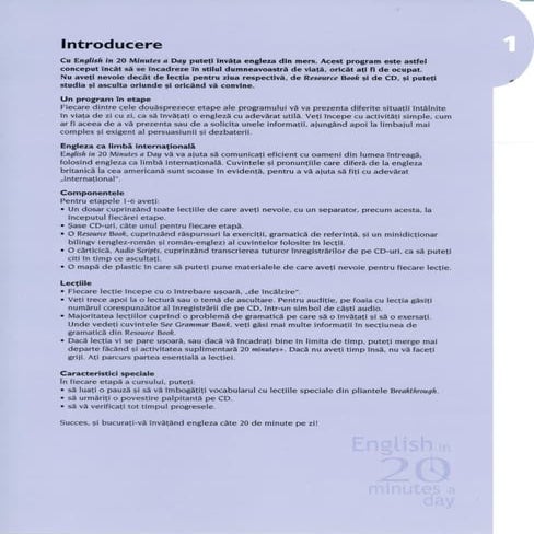 English in 20 minutes a day 1_1 | PDF