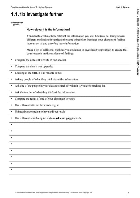 Worksheet 1.1.1b | PDF