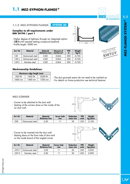 1.2.1 Mez Standard Flange 20 | PDF