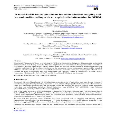 1.[1 6] a novel papr reduction scheme based on selective mapping and a random-like coding with ...