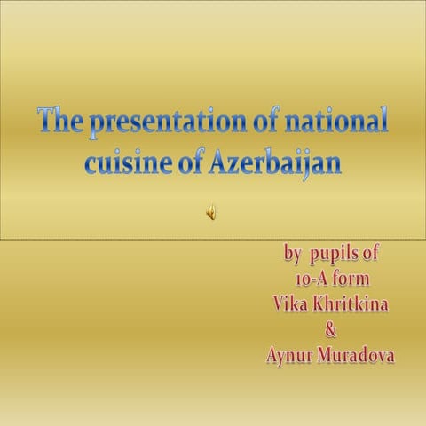 The presentation of Azerbaijan | PPTX