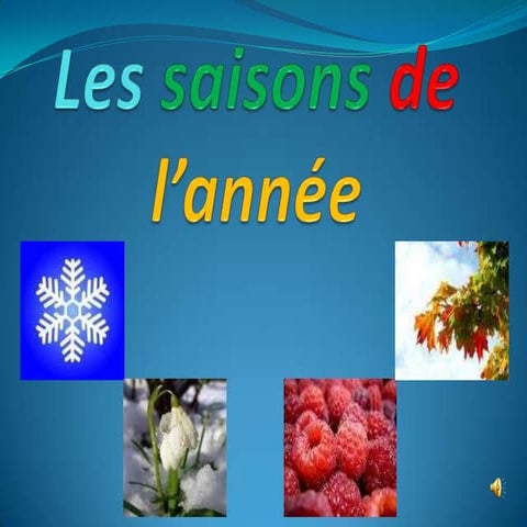 seasons ppt in french | PPTX
