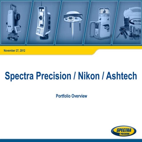 Spectra Precision portfolio review | PPT