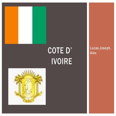 Country profile of Cote D'Ivoire (Ivory Coast) | PPTX