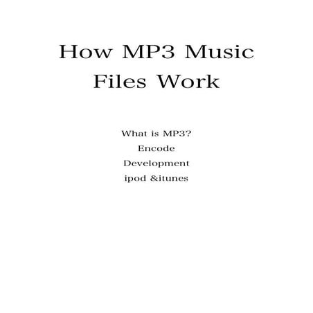 How MP3 Music Files Work | PPT
