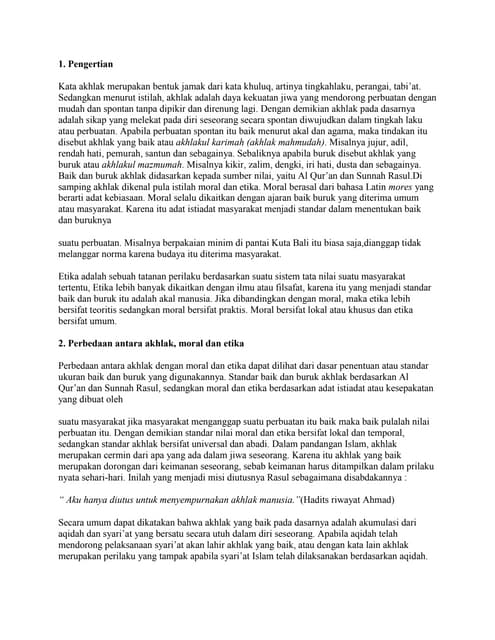 Powerpoint Akhlak | PPTX