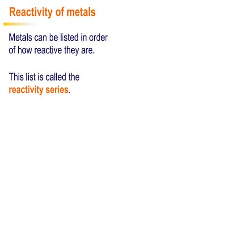 KS4 & 3 Lesson PP Reactivity series.pptx