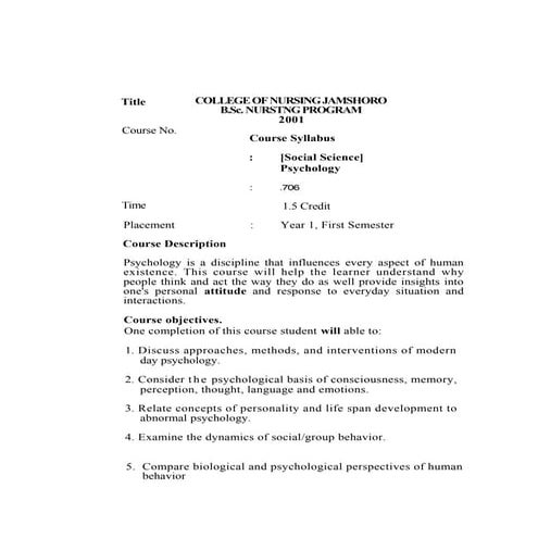 1 curriculum of psychology BScN | DOC