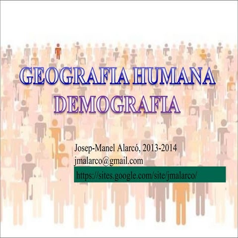 1. geografia humana | PPT
