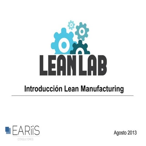 1. introducción lean manufacturing | PDF