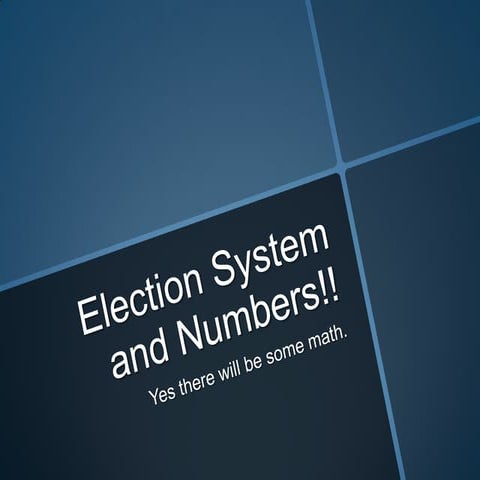 1.2 Canadian Election system and numbers!! | PPTX