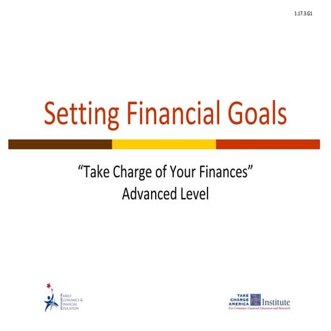 1.02 setting financial goals power point burns | PPTX