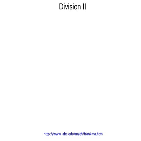 1.9 division ii w | PPT