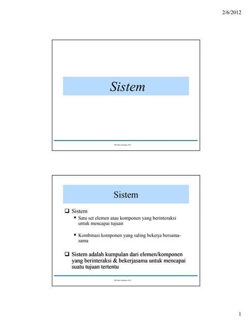 Analisis dan desain sistem informasi | PPT