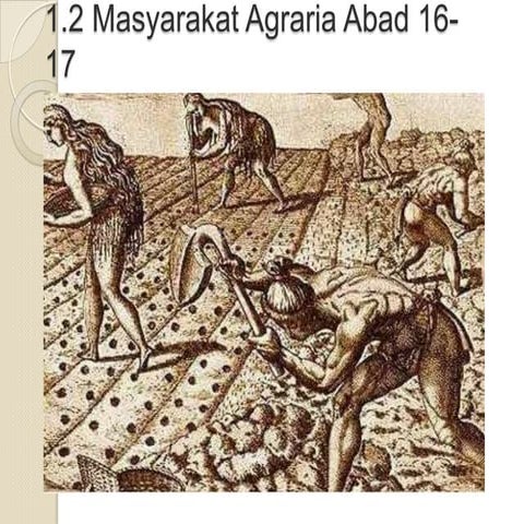 Sejarah STPM: 1.2 Masyarakat Agraria (Belanda & China abad 16-17) | PPTX
