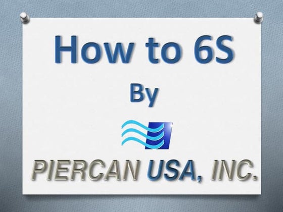 Introduction to 6S | PPT