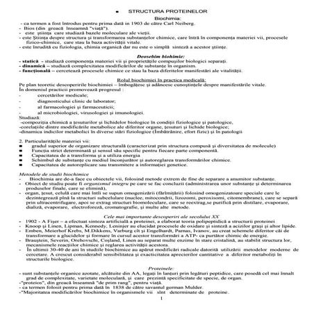 1. structura proteinelor | PDF