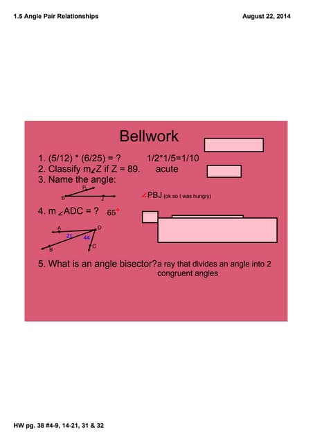 week 2 angle pairs matatag curriculum grade 7.pptx | Physics | Science