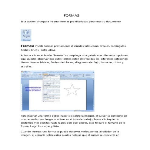 Formas de word | PPTX