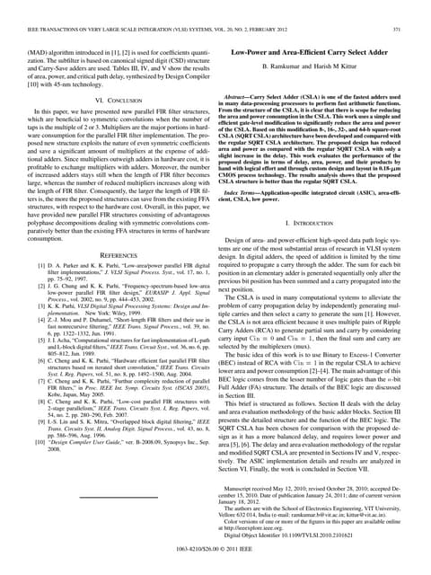 Design And Implementation Of Different Types Of Carry Skip Adder Pdf