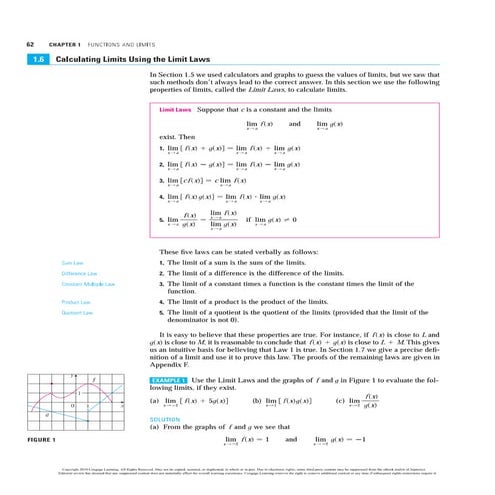 1.6 calculating limits using the limit laws | PDF