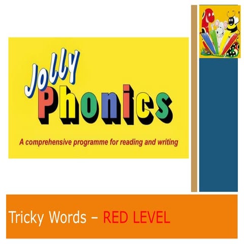 1. Tricky Words. Red level | PPTX