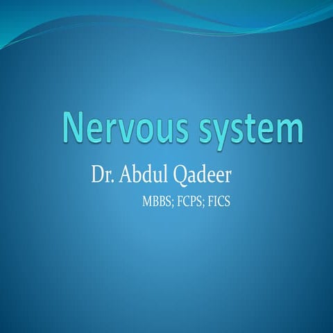 Nervous system | PPTX