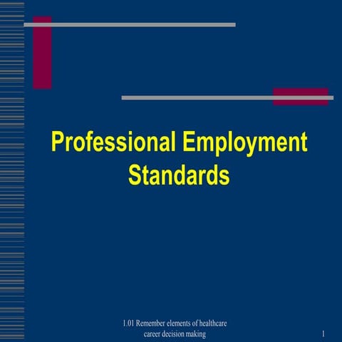 1.01 professional employment standards | PPTX