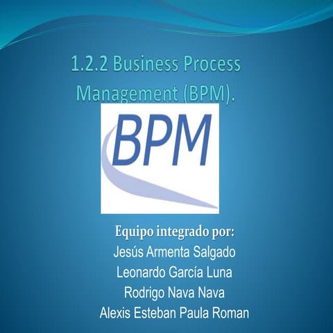 Business Process Management (BPM) | PPT