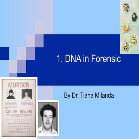 1. dna in forensic | PPT