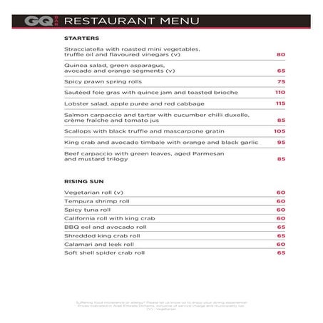 Sunset Harbour Menu | PPTX